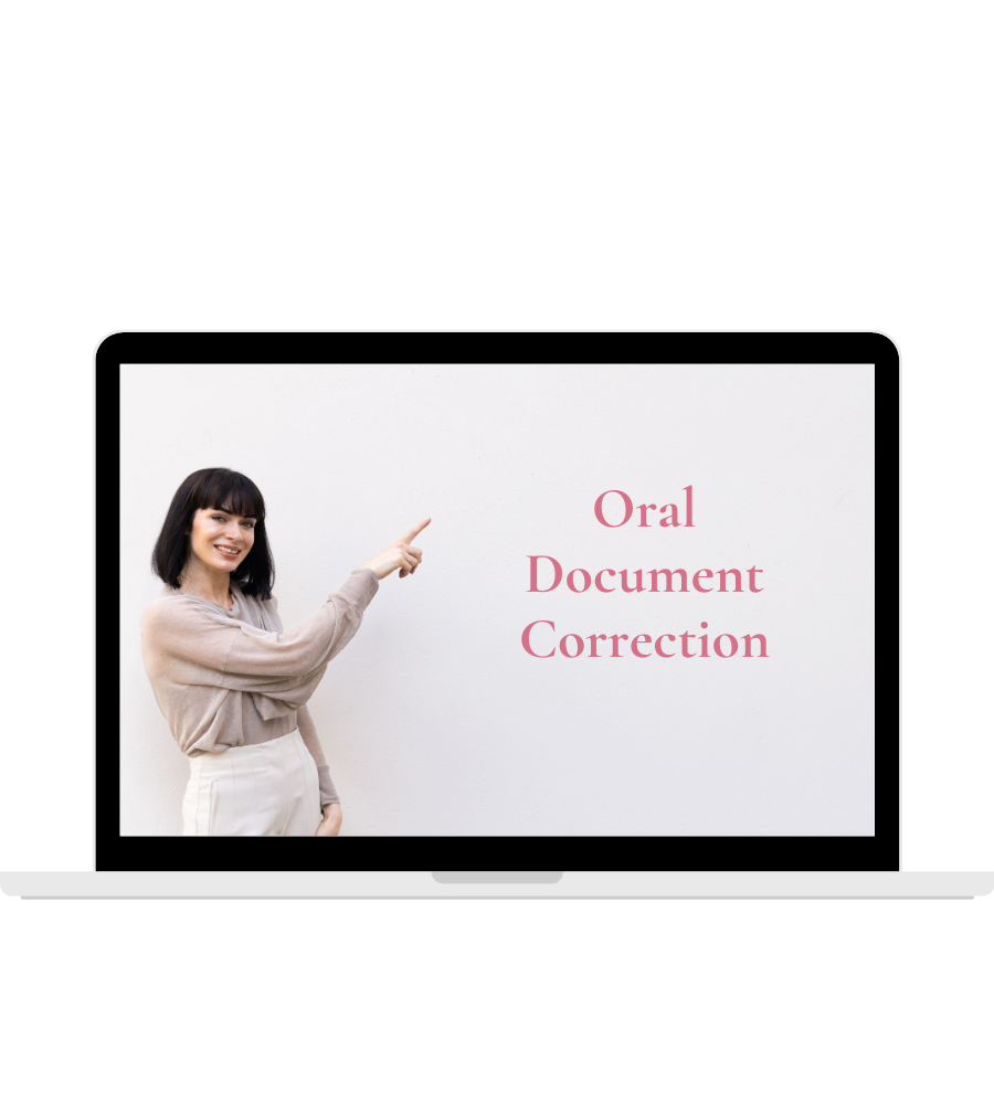 Oral Document Correction - 1 review