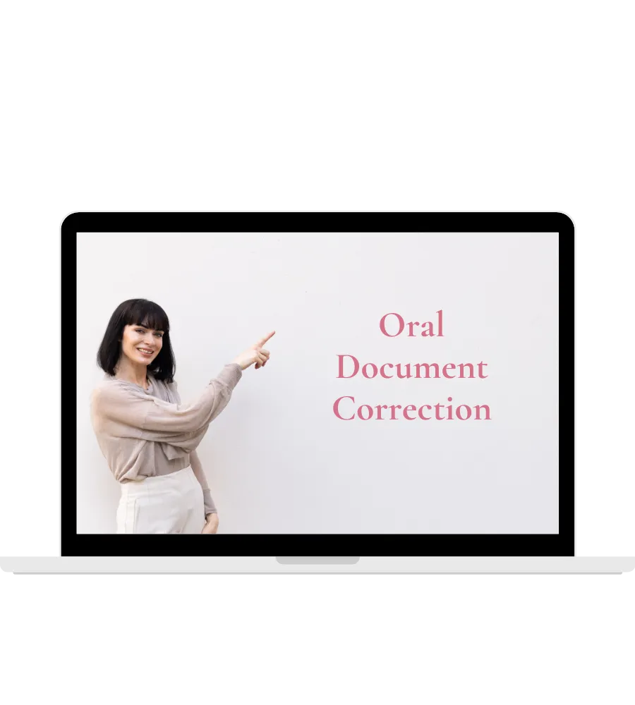 Oral Document Correction - 1 review