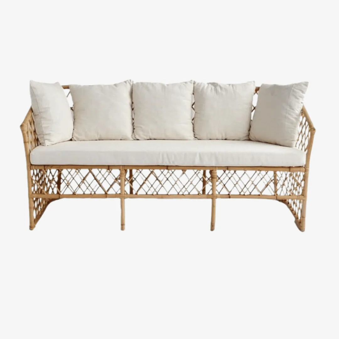 Landi Cane Natural Couch