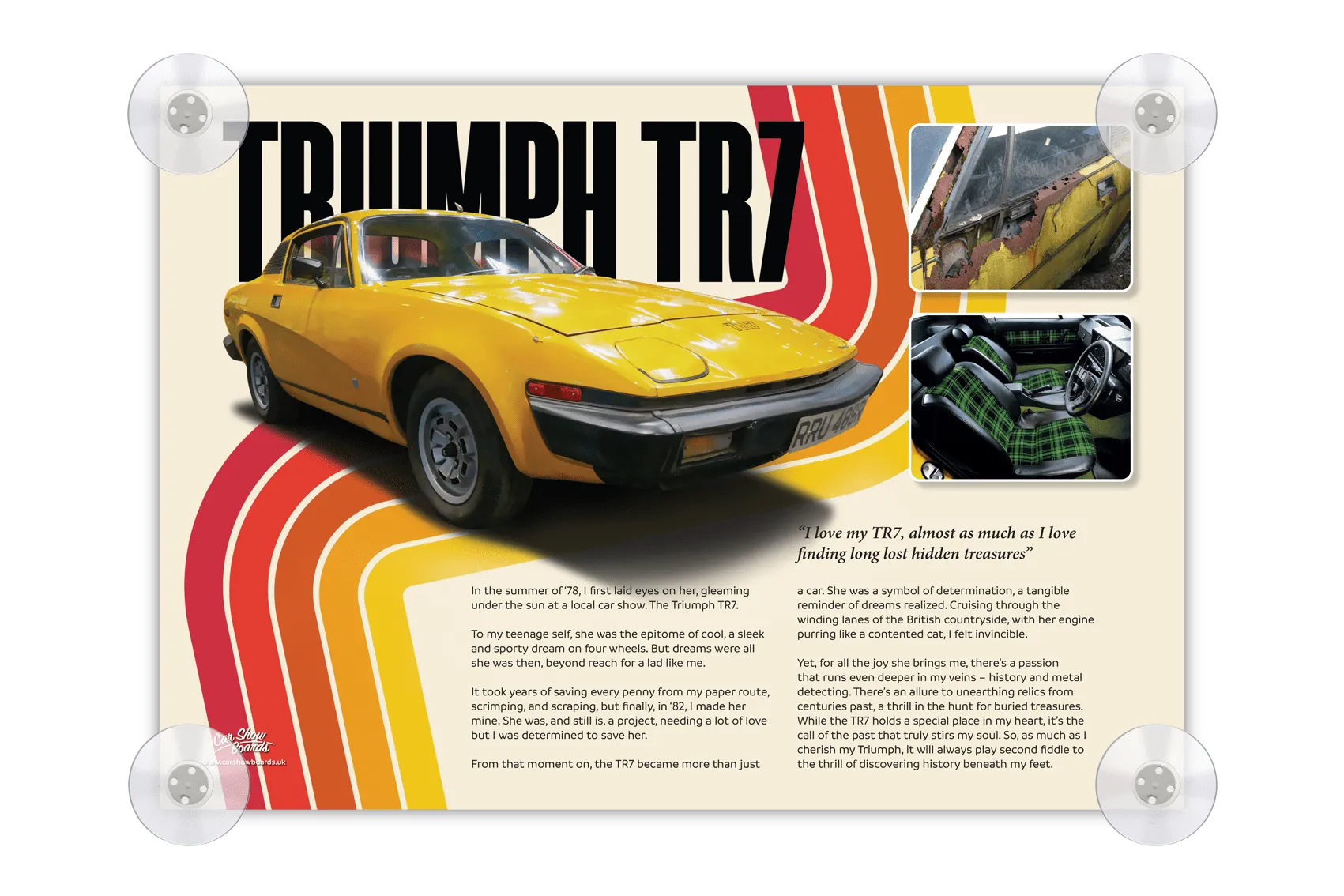 Window Car Show Boards