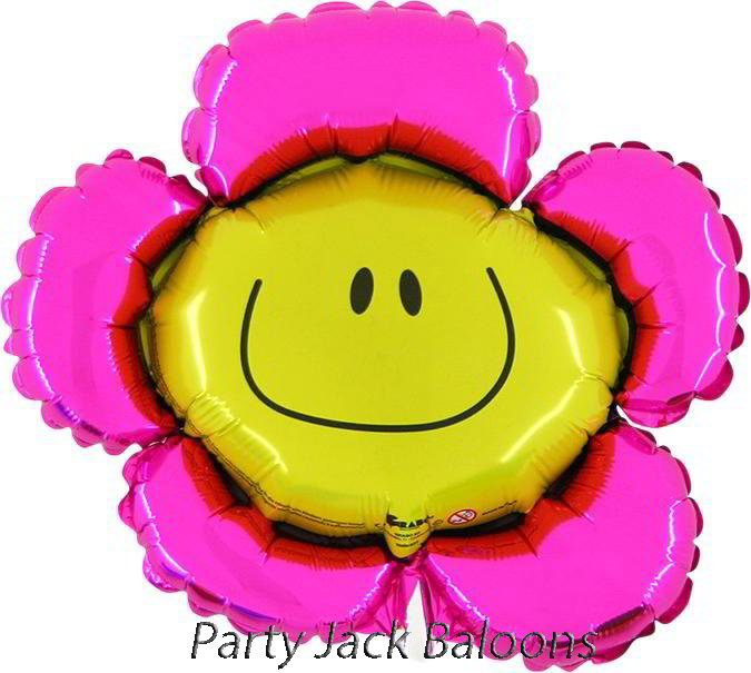 Балон усмихнато цвете с хелий - размер: 36′ (91 см.)