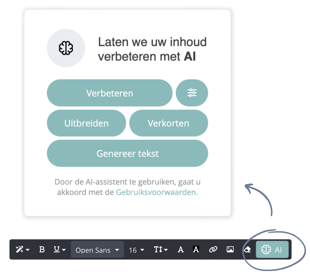 Fullfront AI Assistant | Sneller wervende teksten