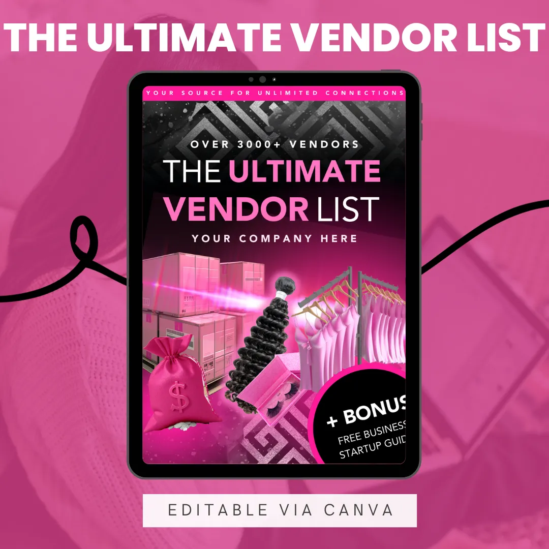 THE ULTIMATE VENDOR LIST