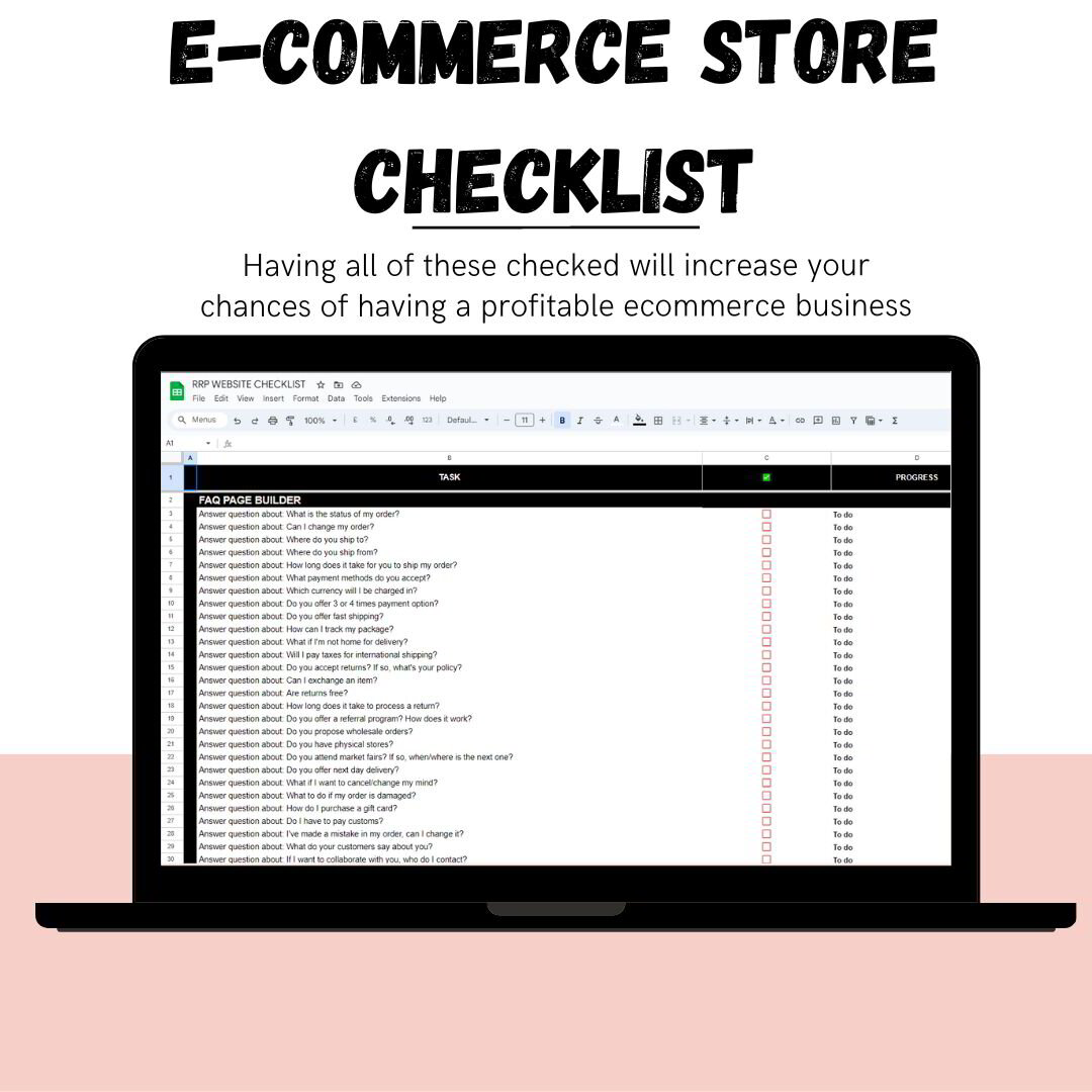 Effective e-commerce checklist for building a lucrative online store