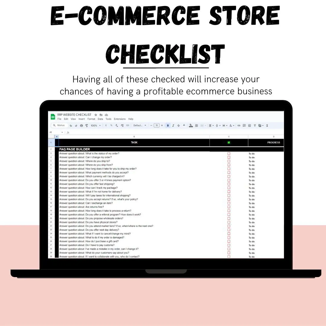 Effective e-commerce checklist for building a lucrative online store