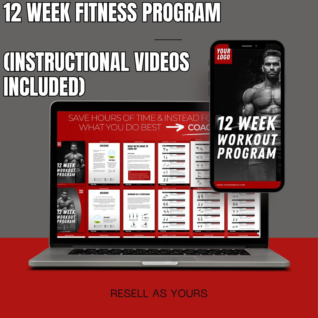12-week fitness program for you to resell as yours