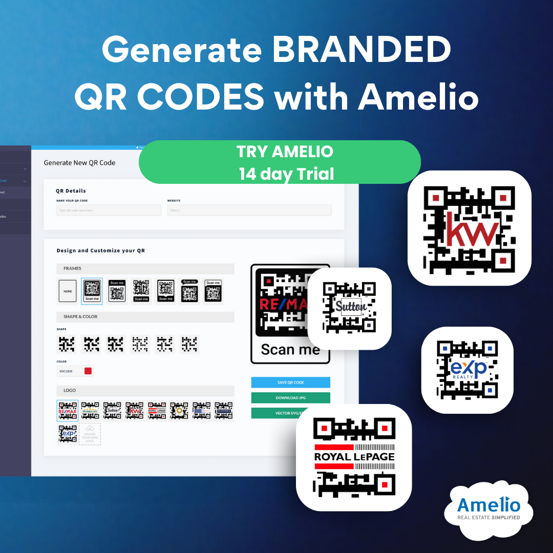 Empowering Real Estate Agents with Amelio Open House's Branded QR Codes