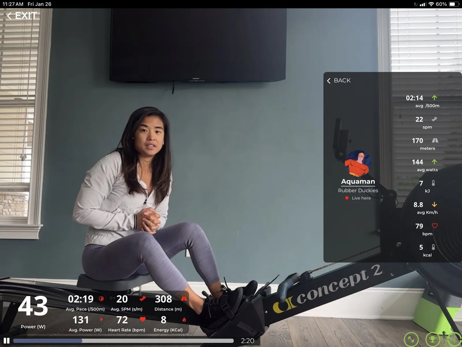 Connecting Live for Indoor Rowing with Regatta