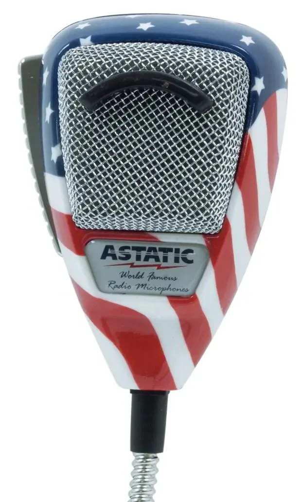 Astatic 636L Stars and Stripes American Flag microphone