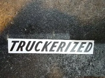 TRUCKERIZED Mini Bumper Sticker
