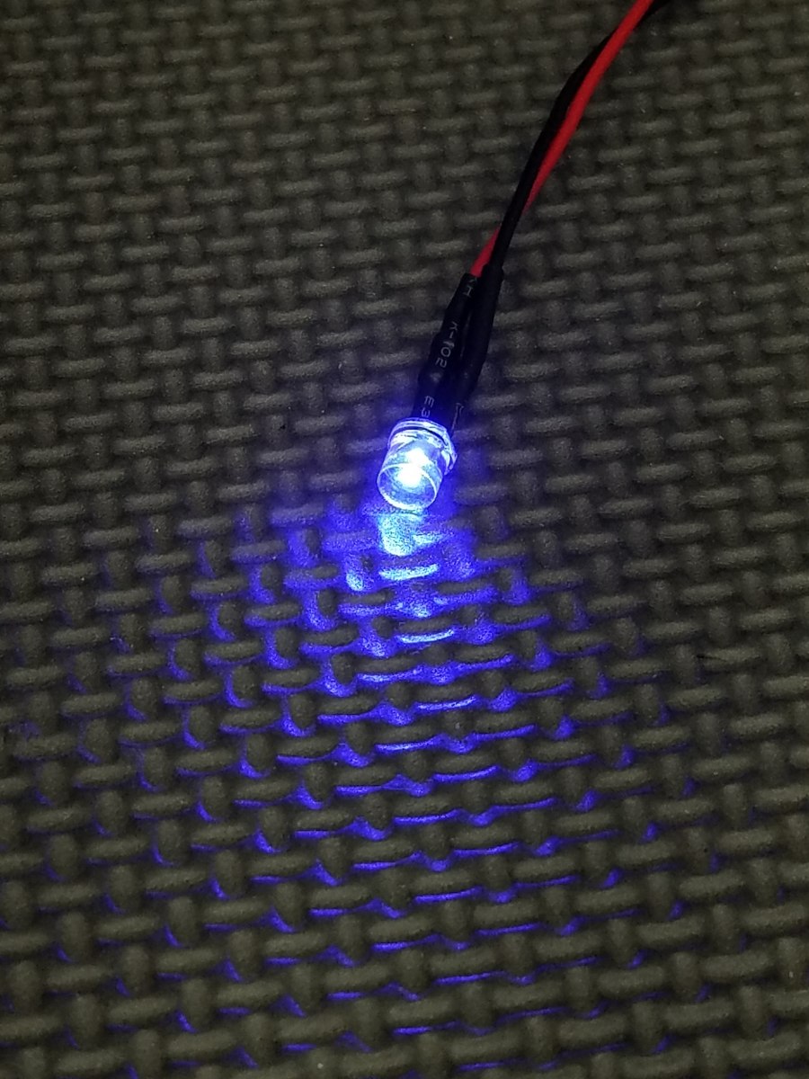 5mm Wide Angle 12V LED Blue