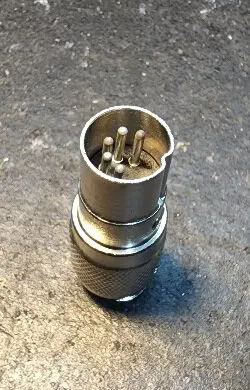 4 to 5 pin Realistic Din mic adapter