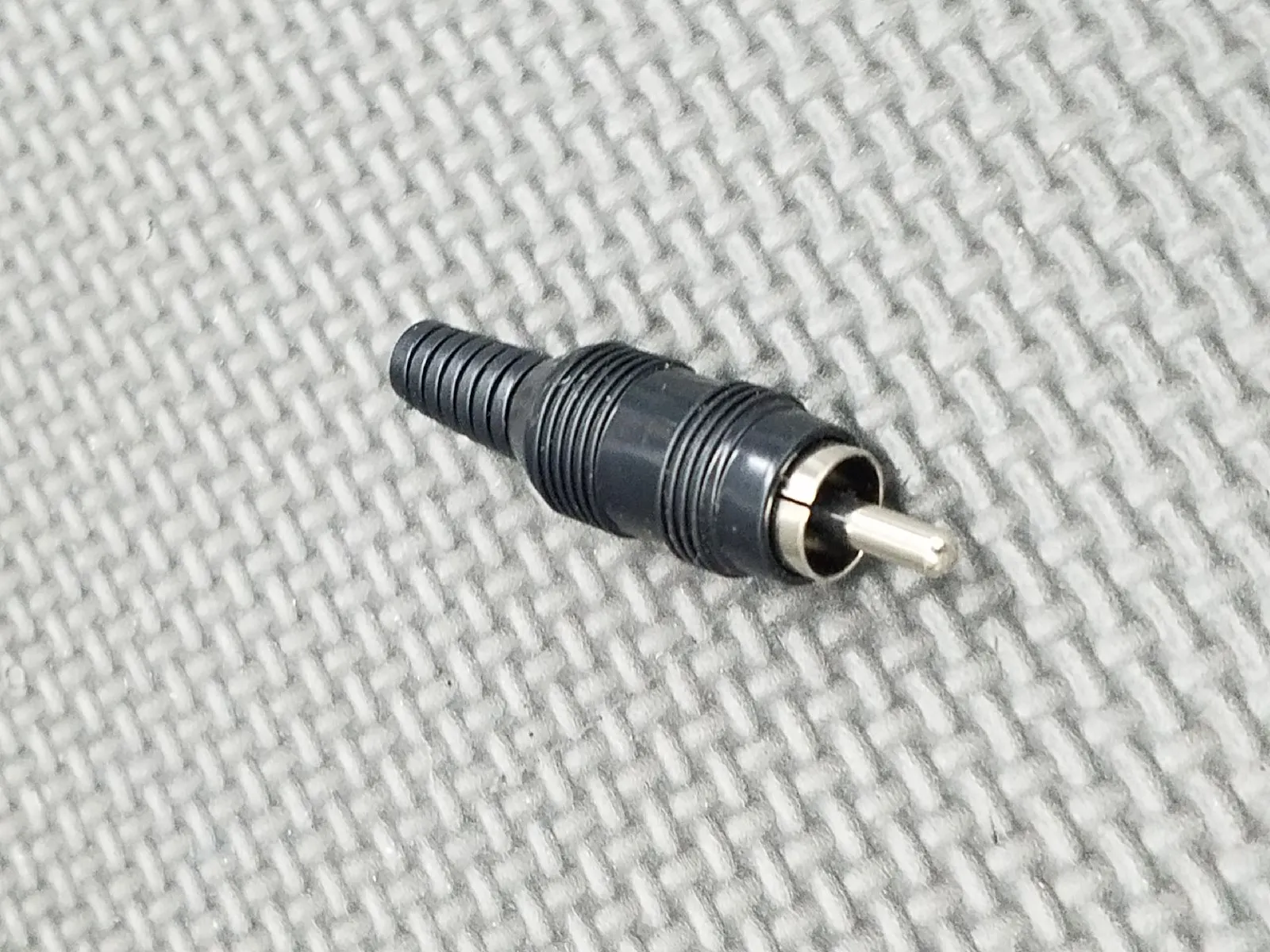 RCA plug male (black)