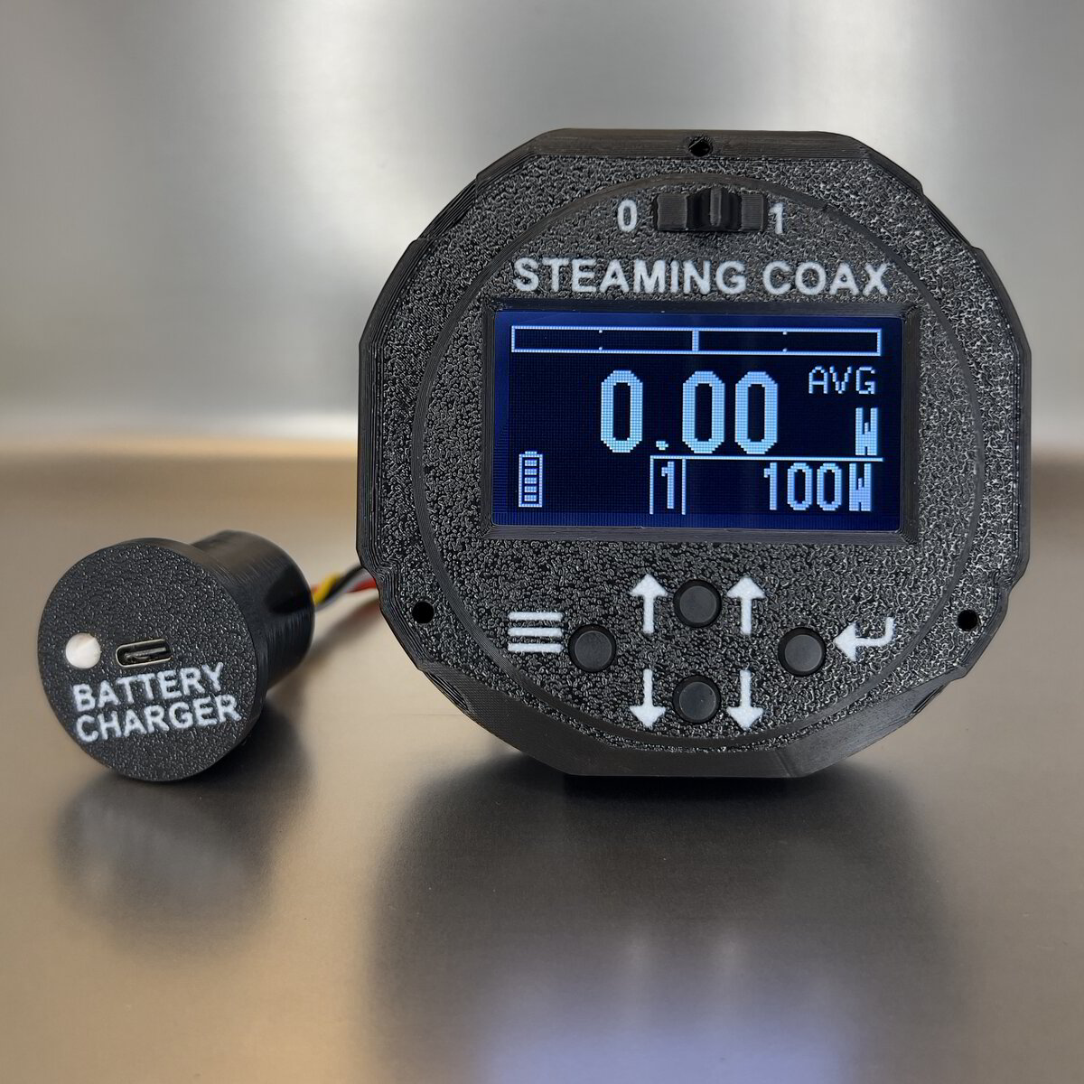 Steaming Coax Digital Bird Watt Meter w/ Lithium Battery