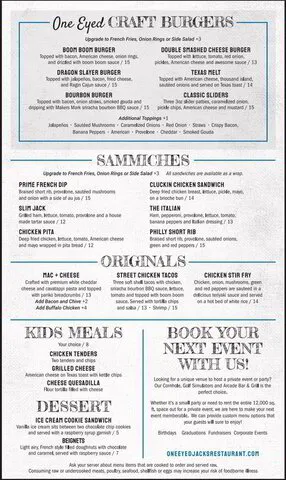 Full Kitchen & Bar : One Eyed JacksOne Eyed Jacks: Shelby Twp's ...