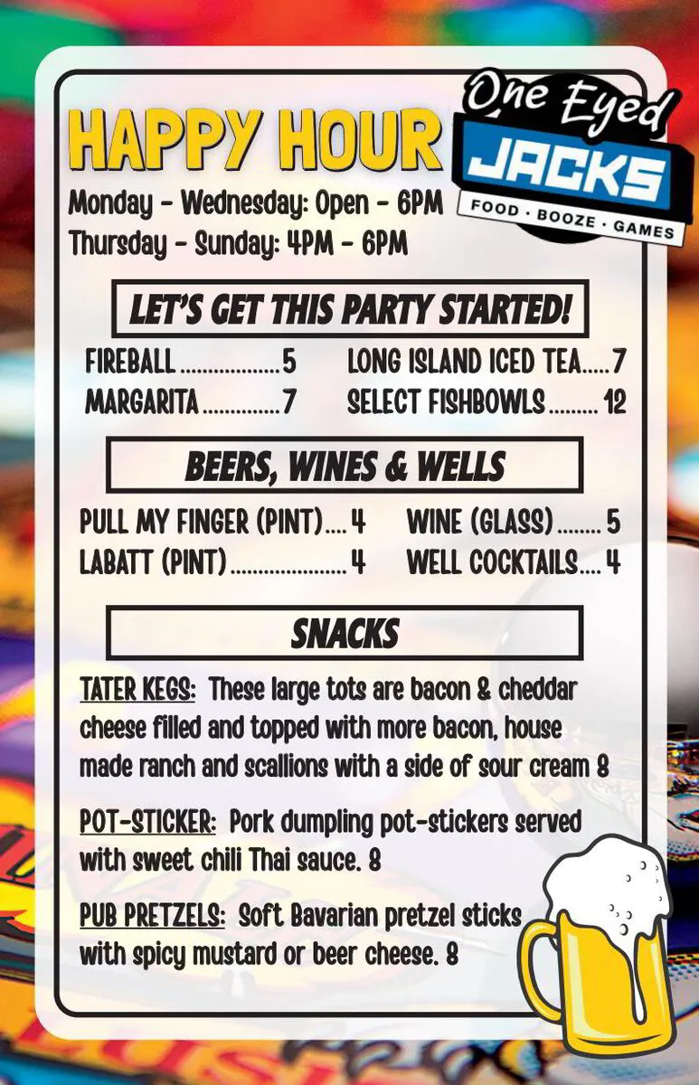 Full Kitchen & Bar : One Eyed JacksOne Eyed Jacks: Shelby Twp's ...