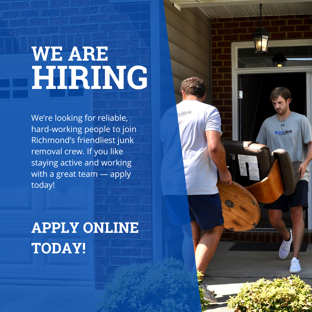Now Hiring Junk Removal Crew | Join the MoveJunk Team in Richmond, VA
