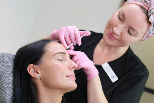 Botoxbehandling rynkbehandling muskelavslappnande