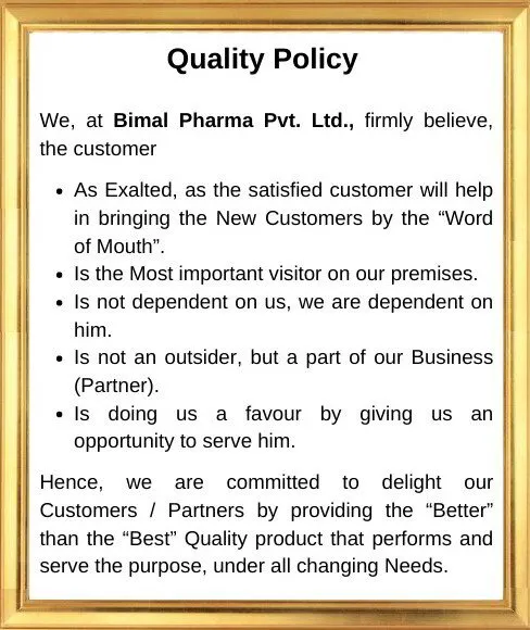 Bimal Pharma - Antimicrobial Preservatives for Food & Pharma Industries