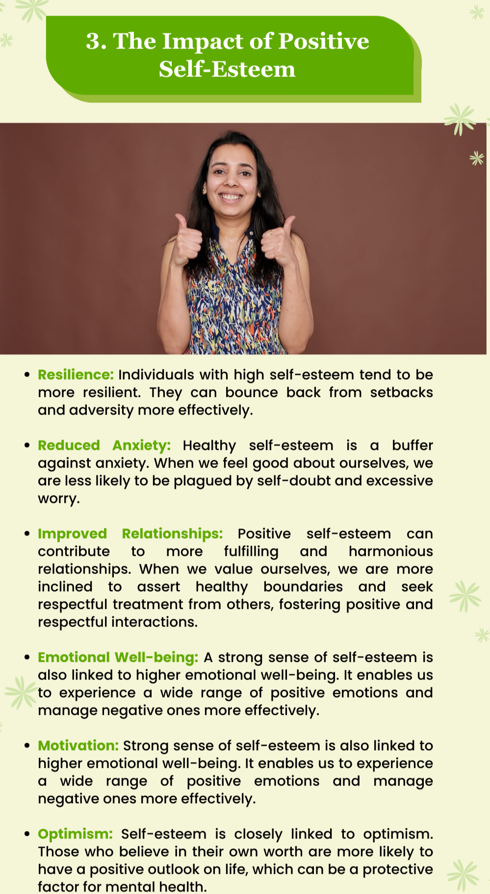 Infographic: The Connection Between Self-Esteem and Mental Well-being