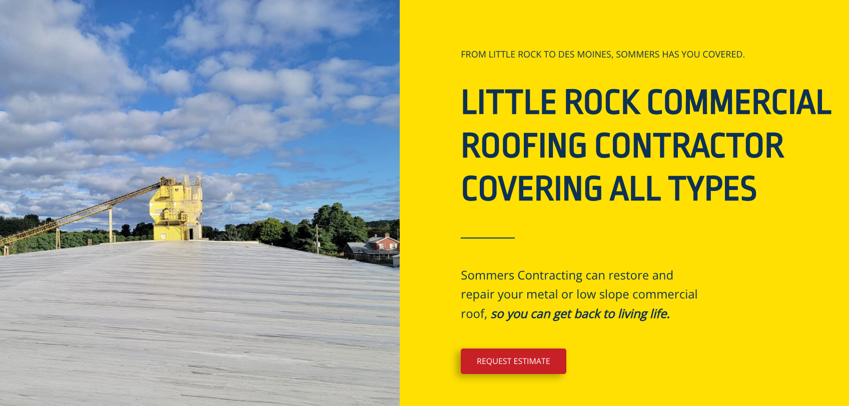 Sommers Roofing - Fabric-Reinforced Roofing System "The BEST In Arkansas"