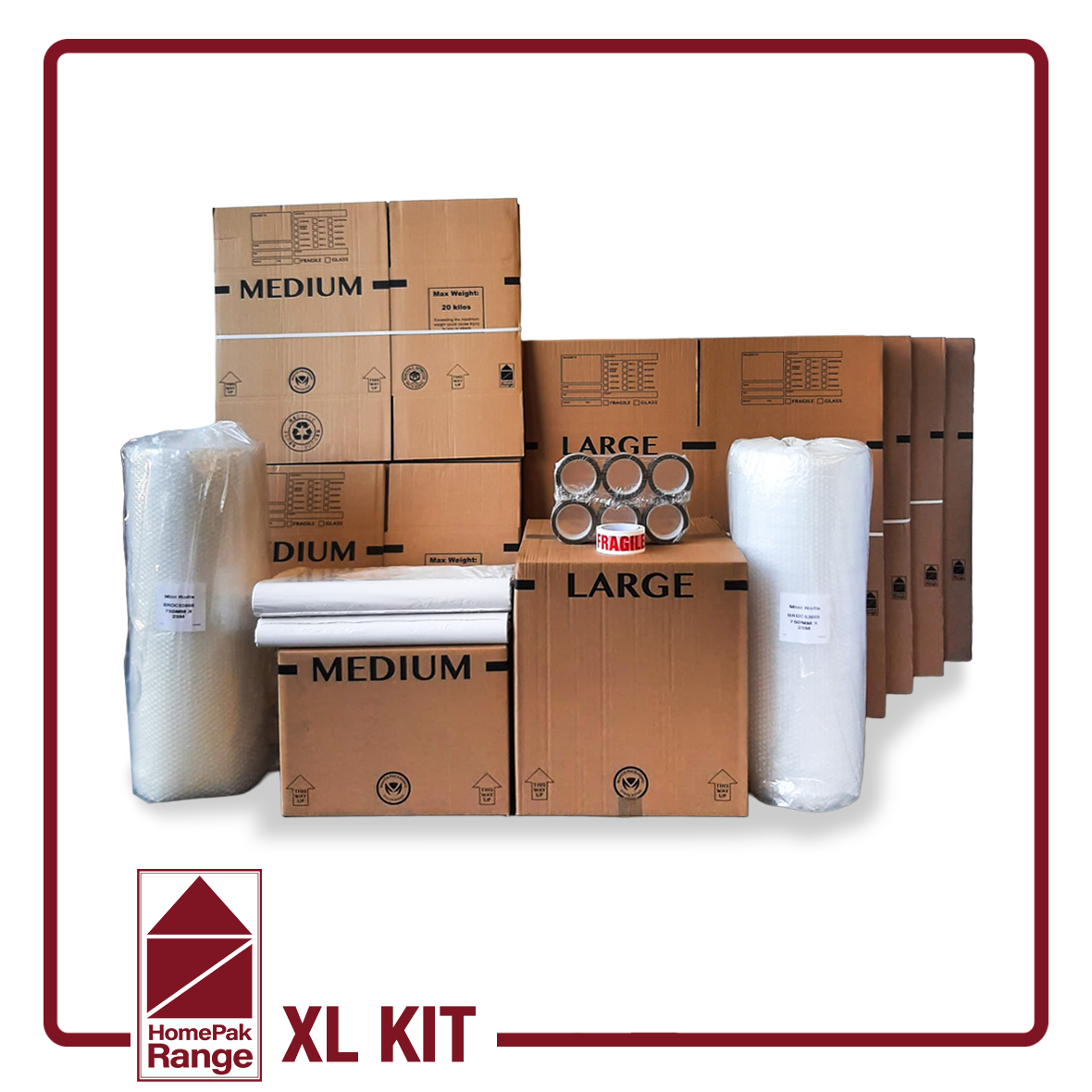 HomePak XL Moving Kit | 140 Boxes & Packing Supplies | Save £255 + Free ...