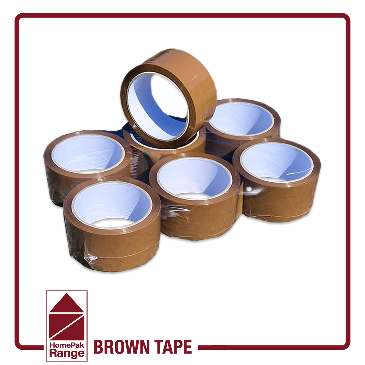 HomePak Brown Packing Tape 48mm x 66m | Solvent Adhesive | Swift Removals