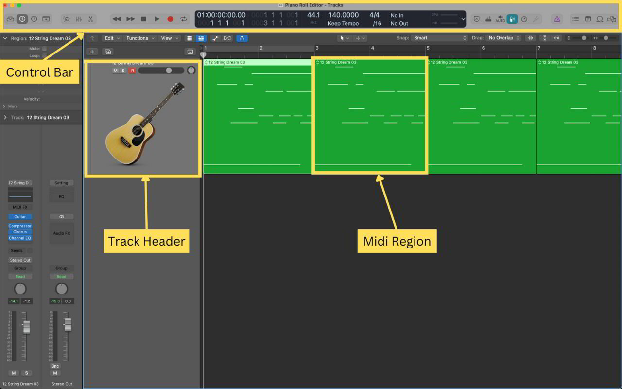 Logic Pro X: How To Open Piano Roll Editor