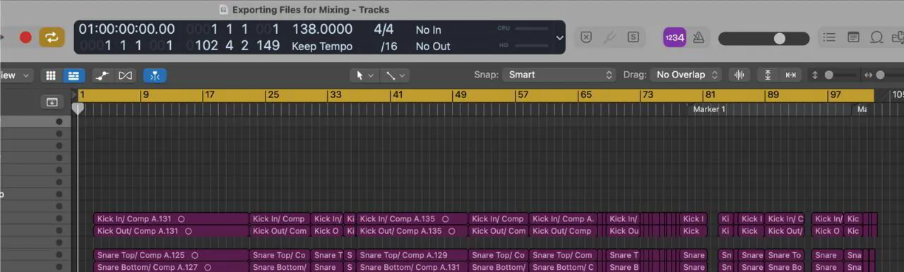Logic Pro X: How To Export All Audio Files