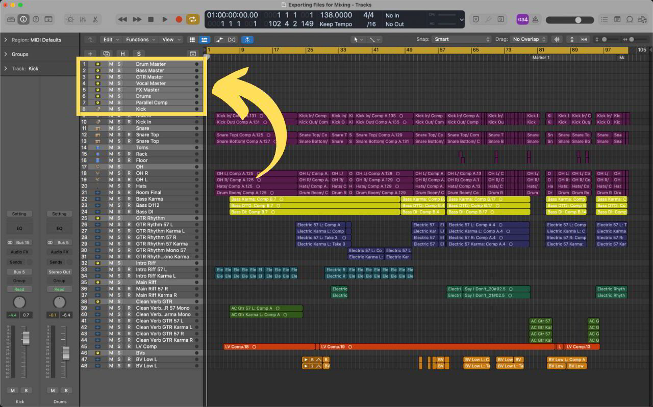 Logic Pro X: How To Export All Audio Files