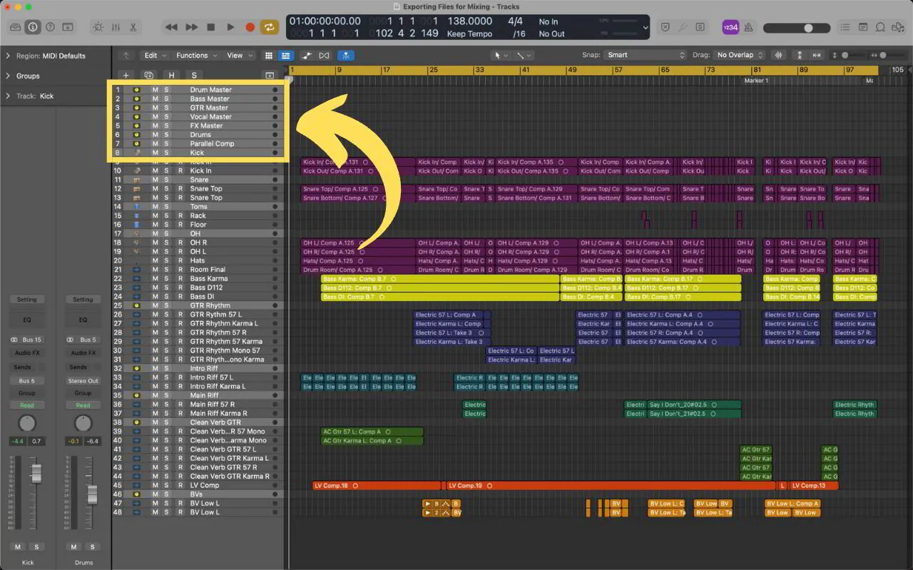 Logic Pro X: How To Export All Audio Files