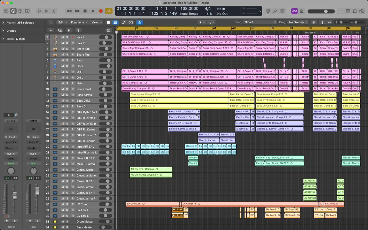 Logic Pro X: How To Export All Audio Files