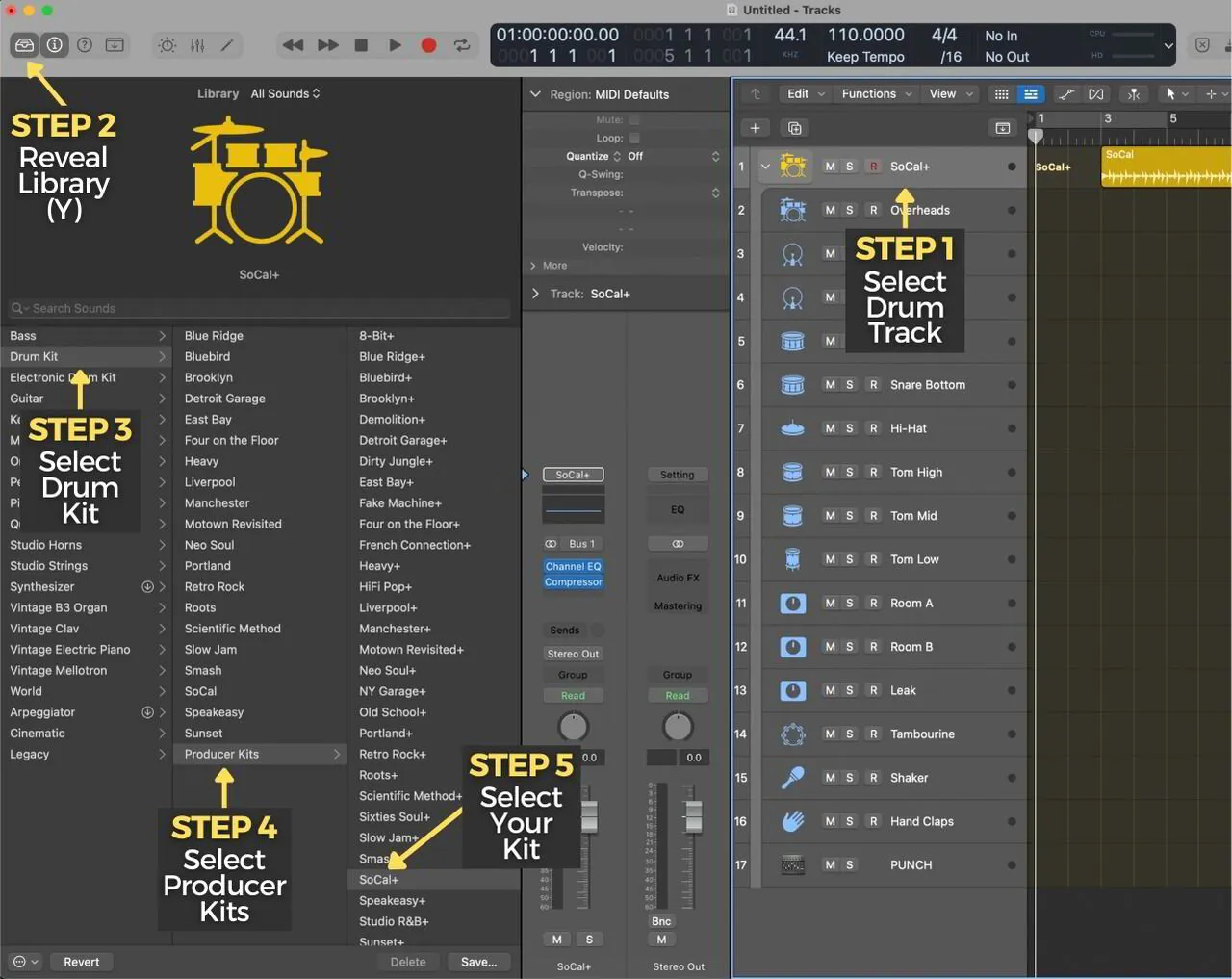 How to Split Logic Drummer into Individual Tracks
