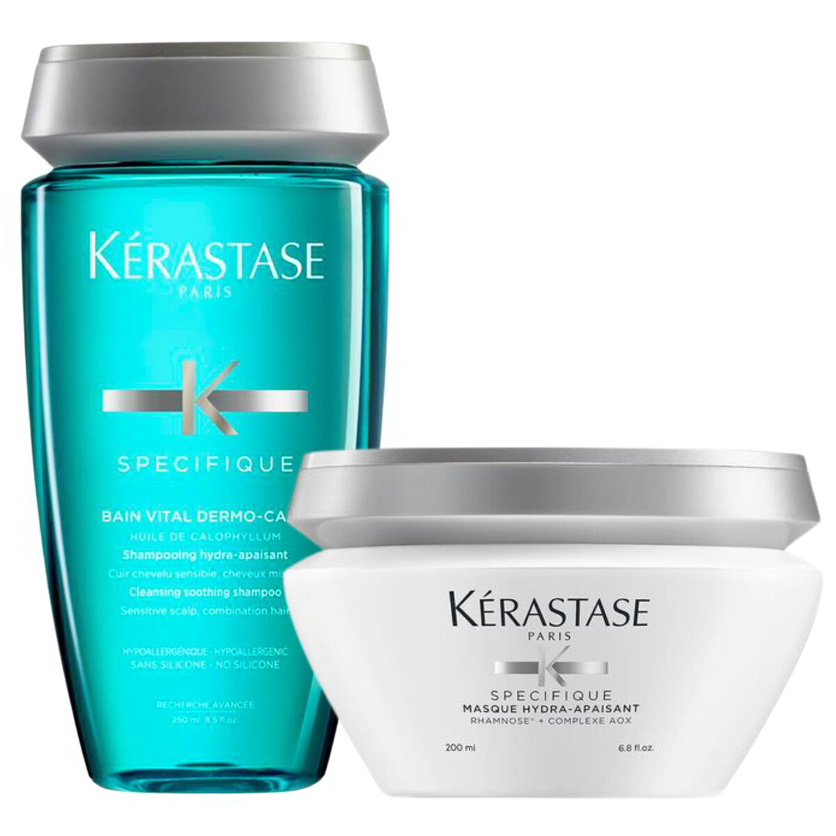 Pack Kérastase Spécifique Bain Vital Dermo-Calm + Masque Hydra-Apaisant ...
