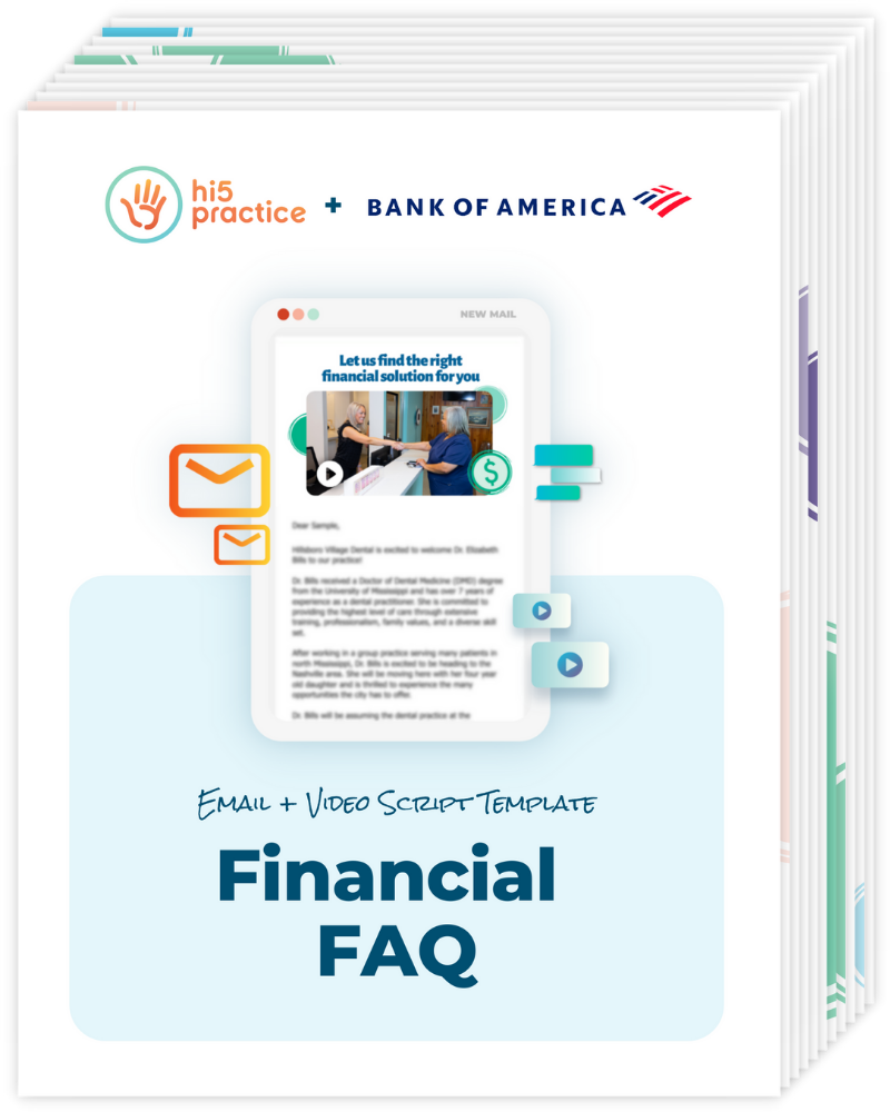 Hi5 Practice | FREE Financial FAQs Email + Video Script Template