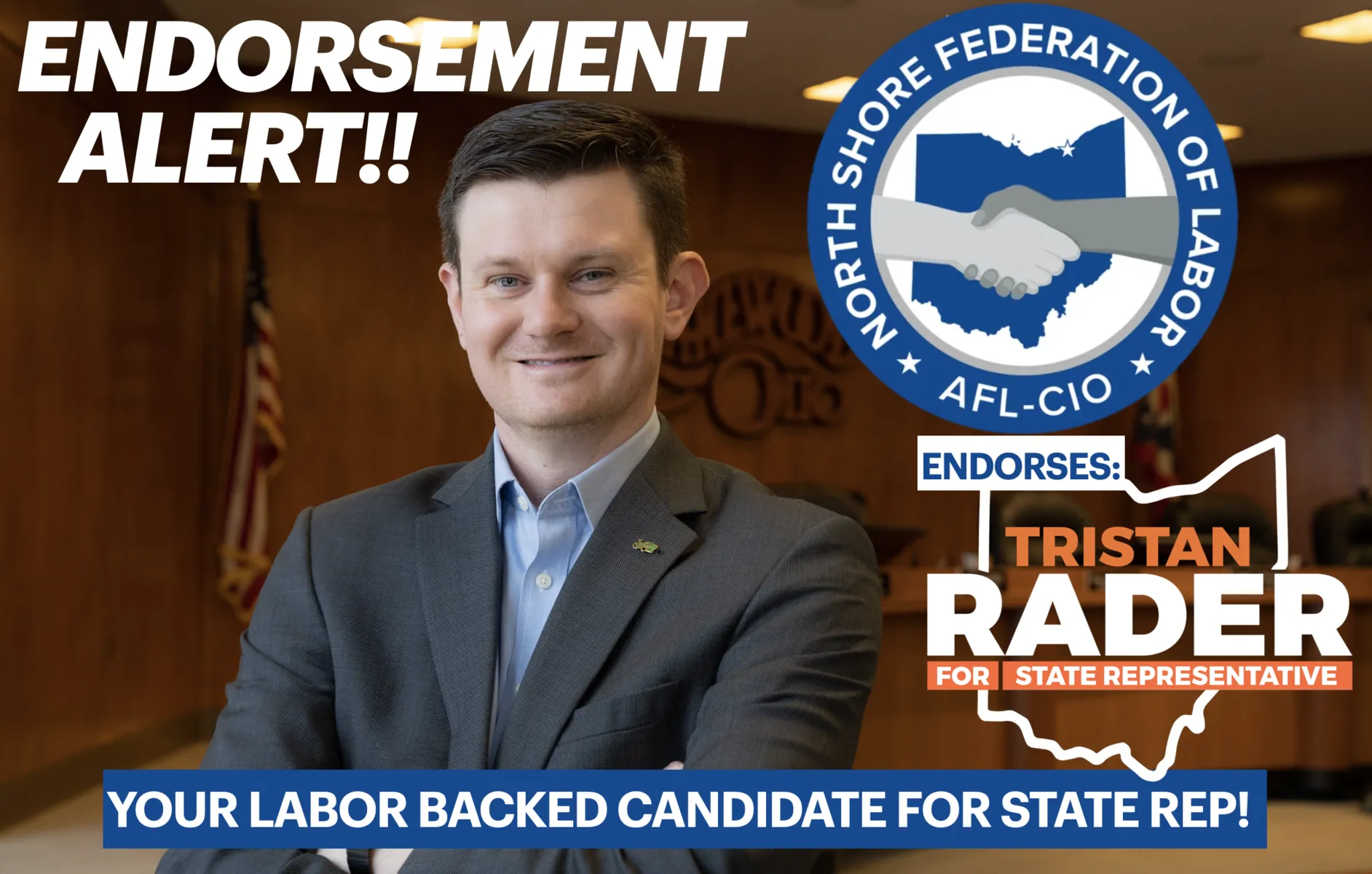 Tristan Rader Secures Endorsement from North Shore Federation of Labor ...
