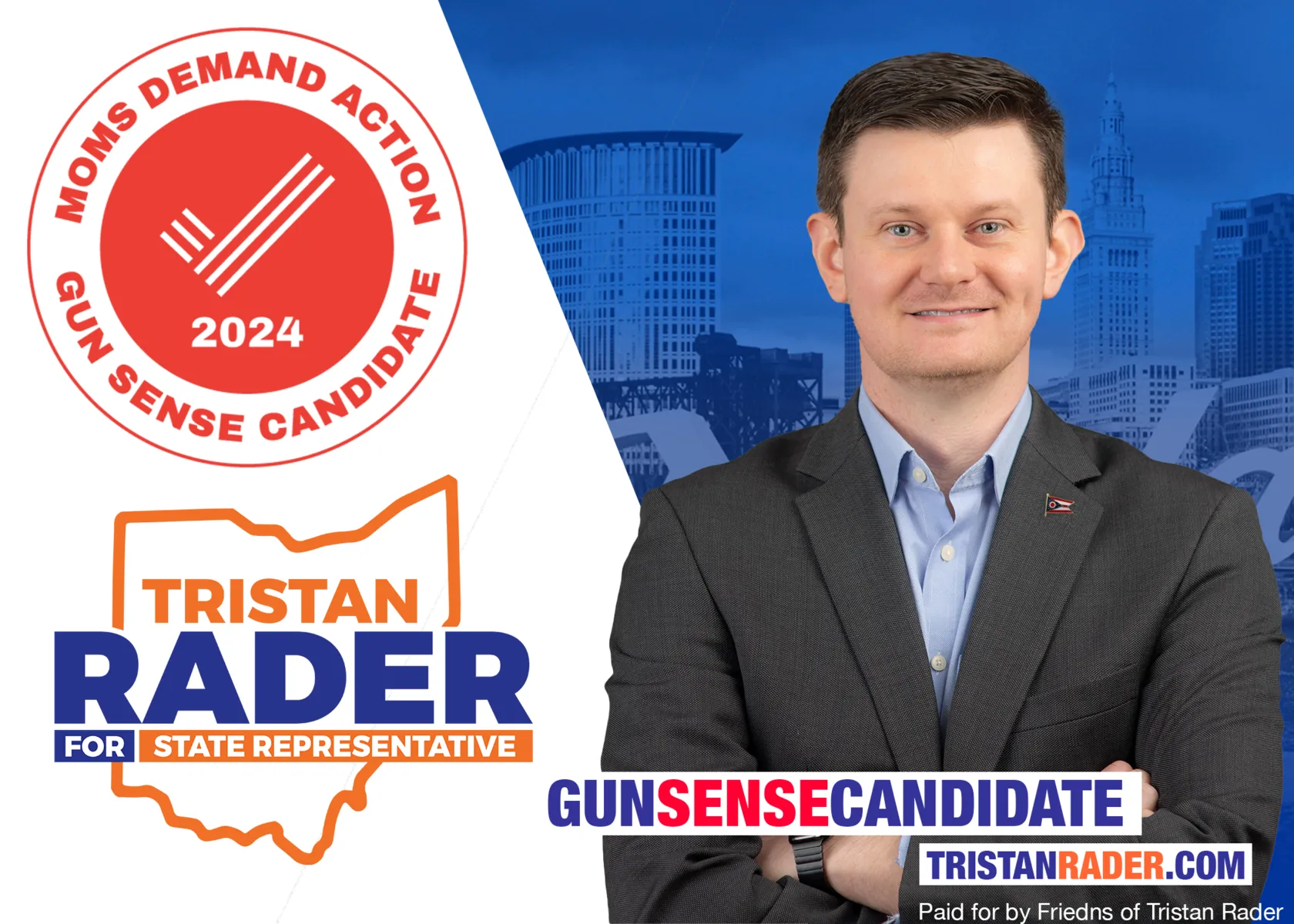 Tristan Rader 2024 Gun Sense Candidate for State Rep