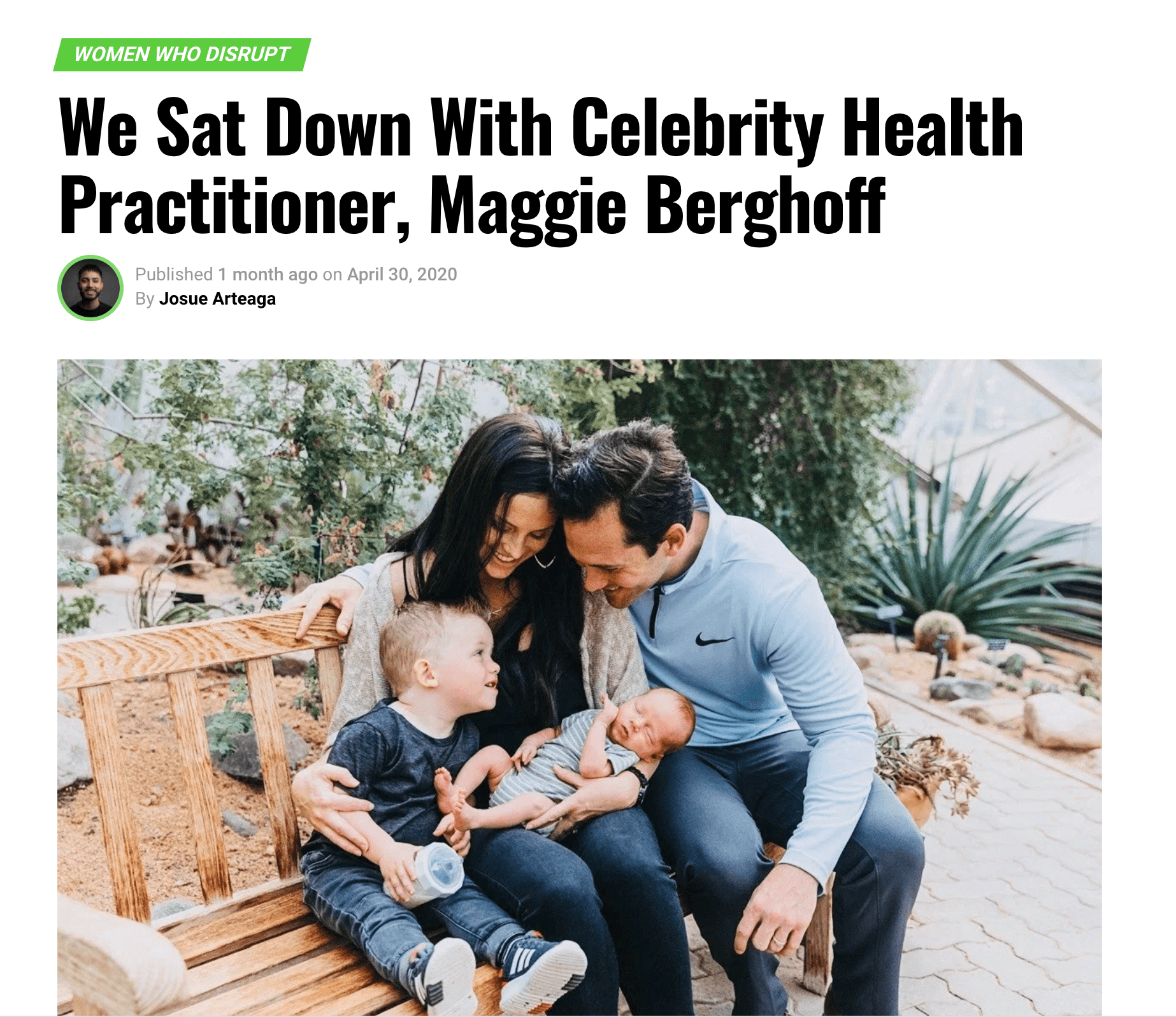 Maggie Berghoff - Celebrity Health Consultant