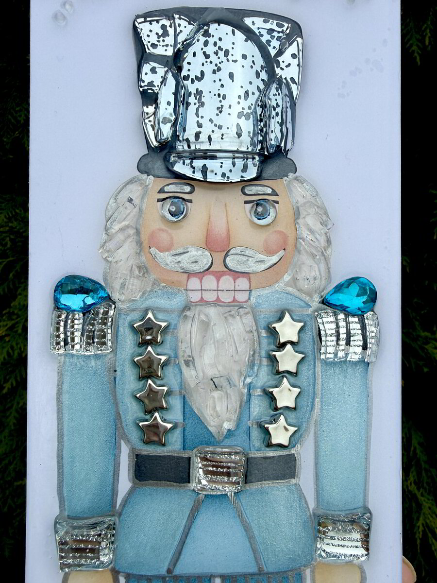 Starry Blue Nutcracker Decor