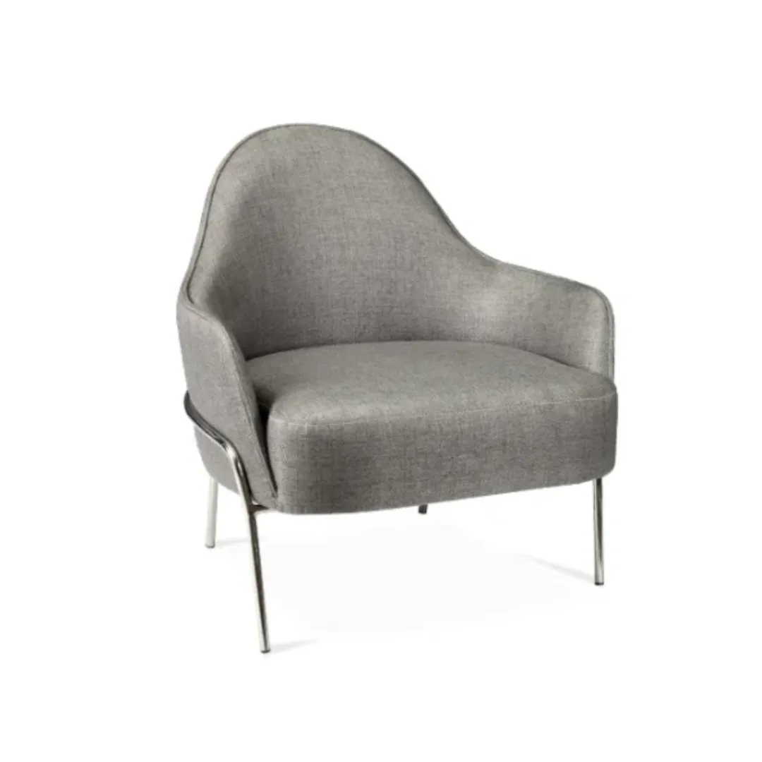 Egeu Lounge Chair - Stainless Steel Feet