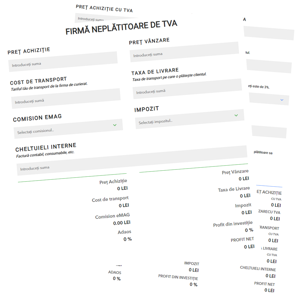 Calculator Profit eMAG Marketplace