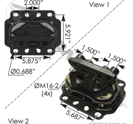 SOPORTE MOTOR TERASERO KENWORKTH T680, T880, W990 '13-'17 CON ...