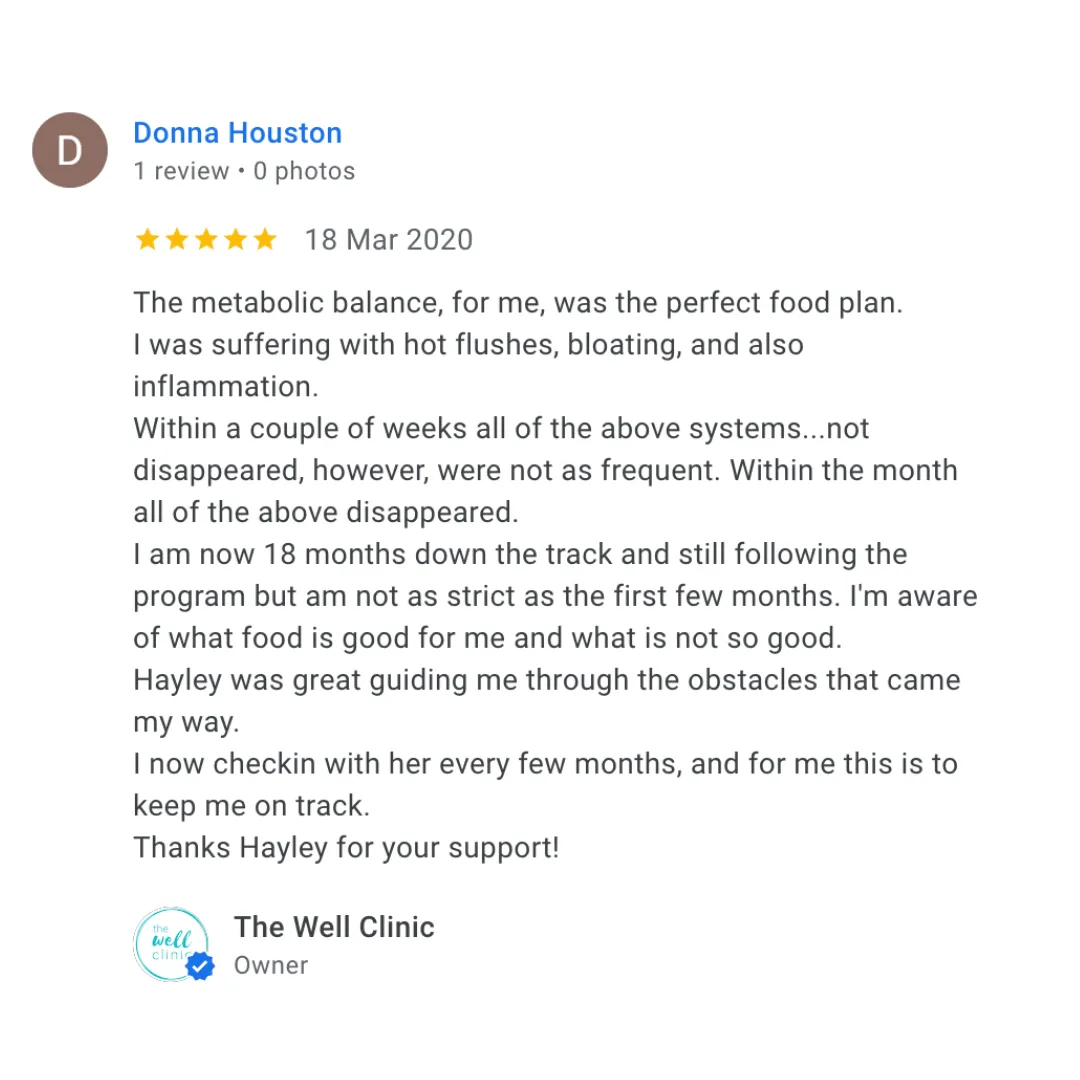 Personalised Metabolic Balance® Weight Loss Program | Virtual Clinic ...