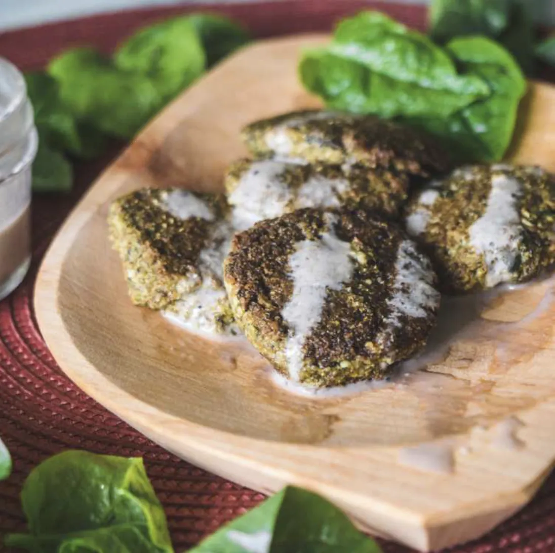 Non-Chickpea Falafel with Deli Sauce