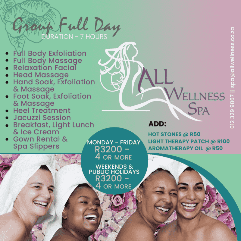 All Wellness Spa | Monthly Day Spa Specials in Pretoria
