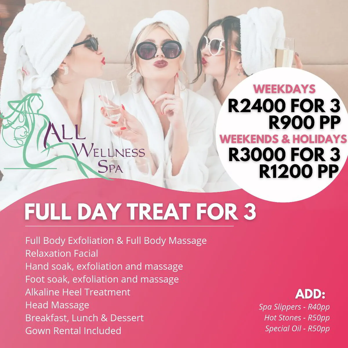 All Wellness Spa | Monthly Day Spa Specials in Pretoria