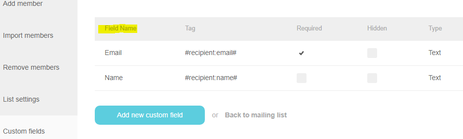 Integrations Moosend | Optiin applications