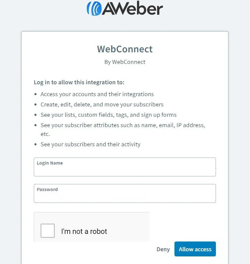 How to add Aweber?