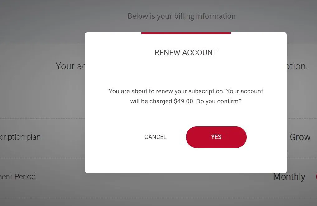 How to change your billing information?