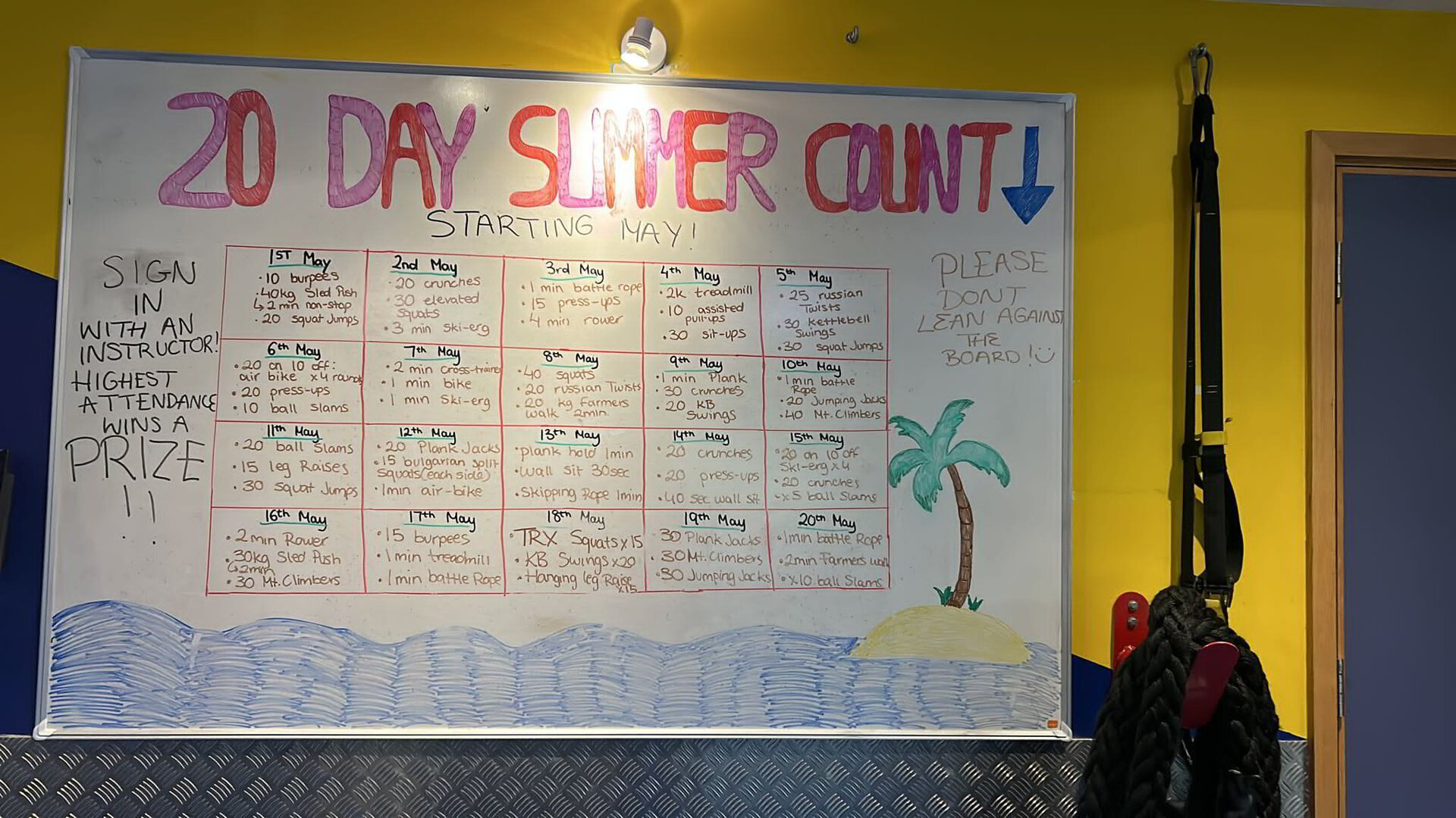Summer Countdown Gym Challenge